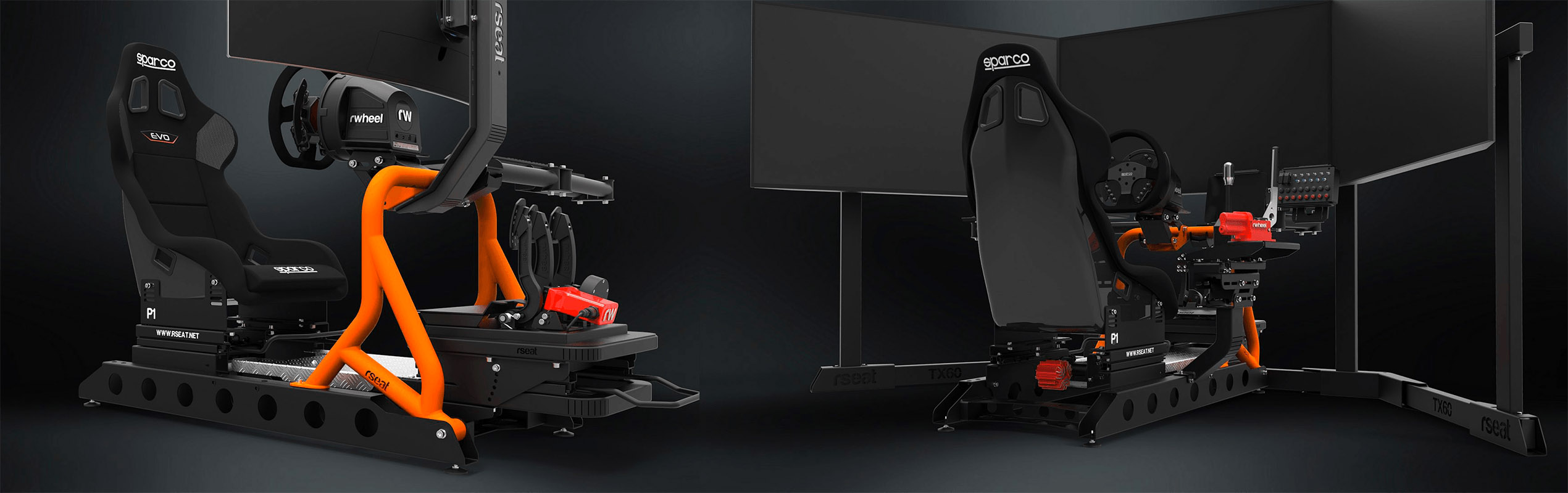 RSeat France Simracing Cockpits baquet Sparco, Moza Racing